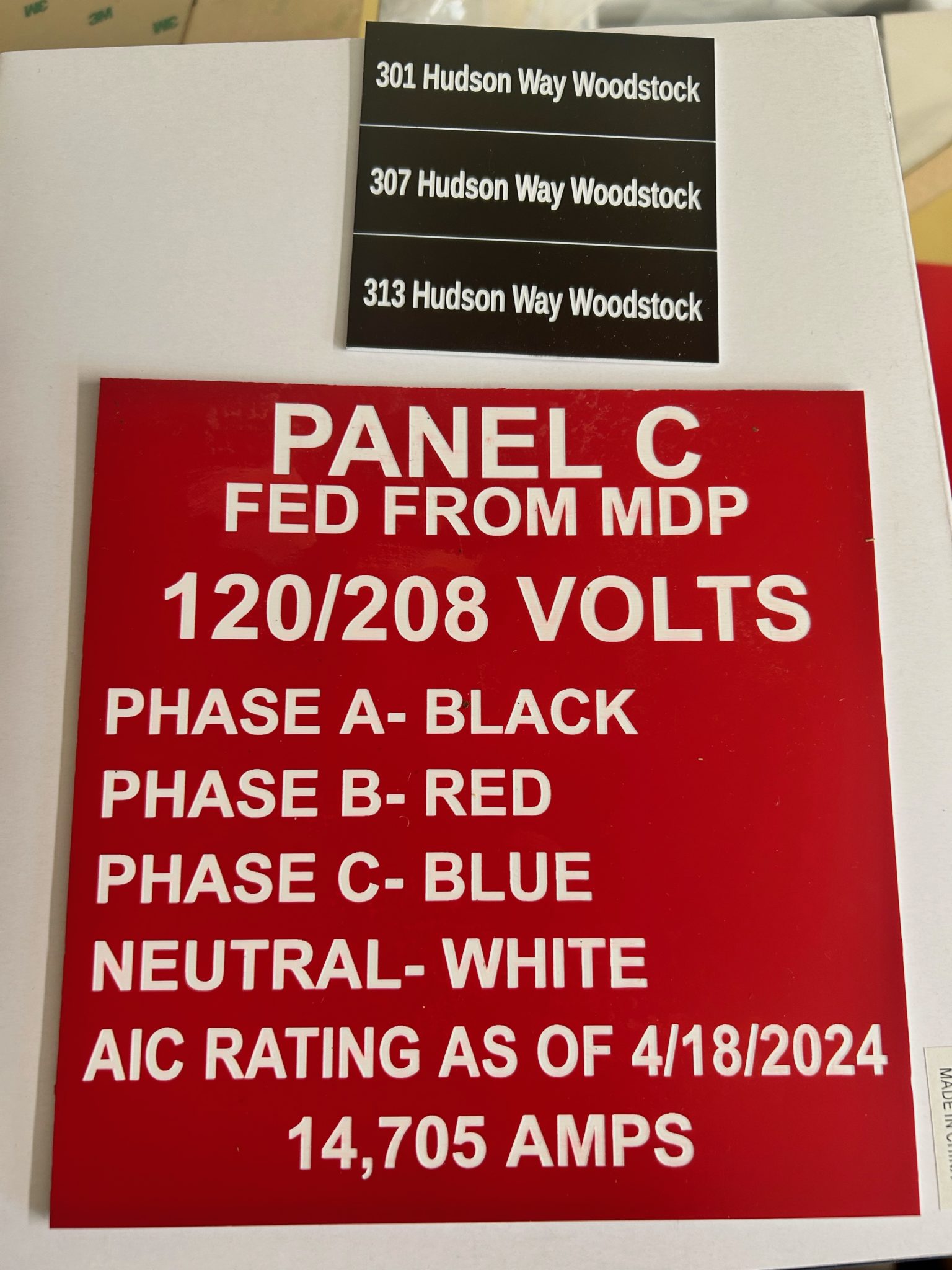 Types of Electrical Panel Labels - Mike's Trophies & Awards